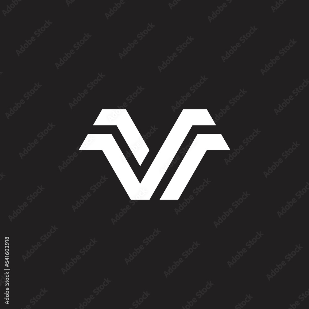 Initial letter VW, WV modern monogram and elegant logo design, premium ...