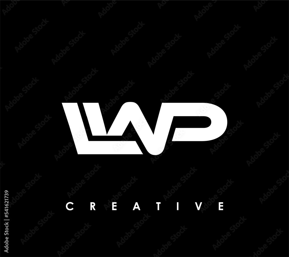 LWP Letter Initial Logo Design Template Vector Illustration Stock ...