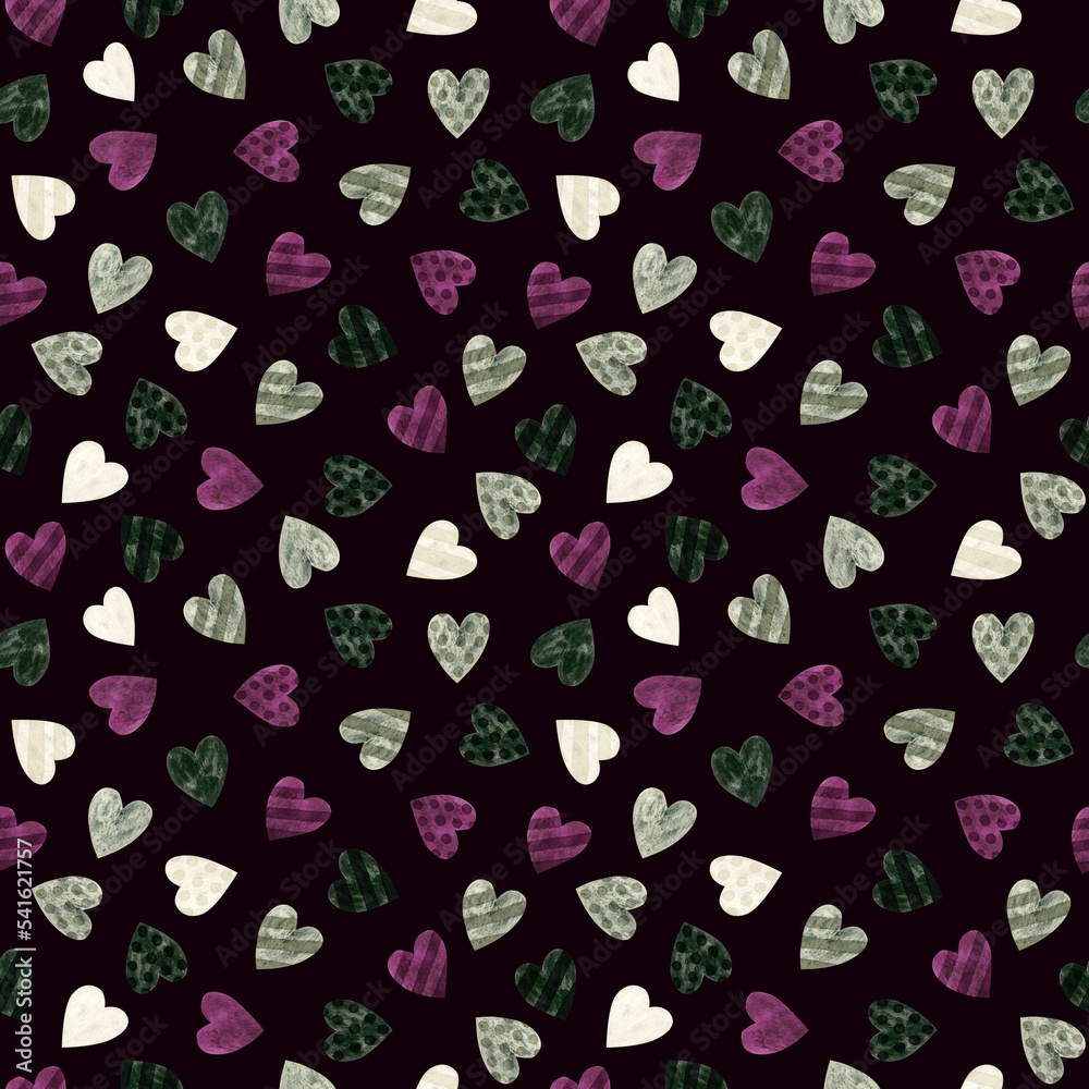 Asexual pride, rainbow seamless pattern. LGBTQIA art, rainbow clipart ...