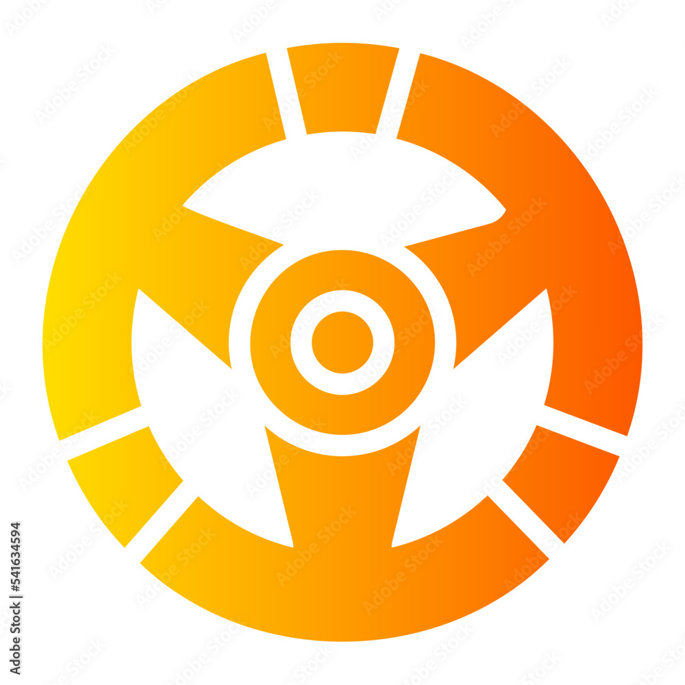 steering wheel gradient icon Stock Vector | Adobe Stock