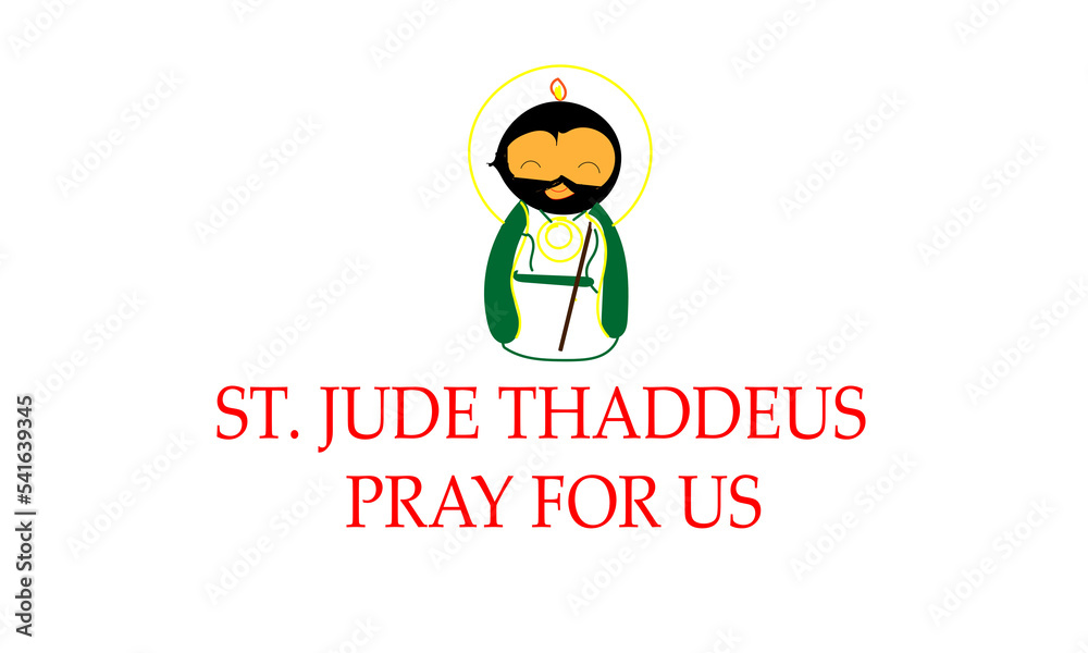 Saint Jude Thaddeus Feast vector designs for banners, greetings, t ...