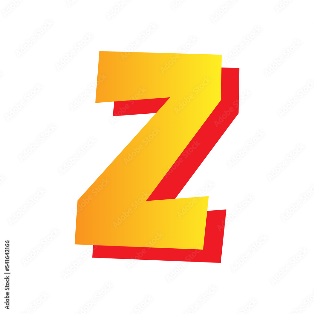 Letter Z, comic style typeface with transparent background. png file ...