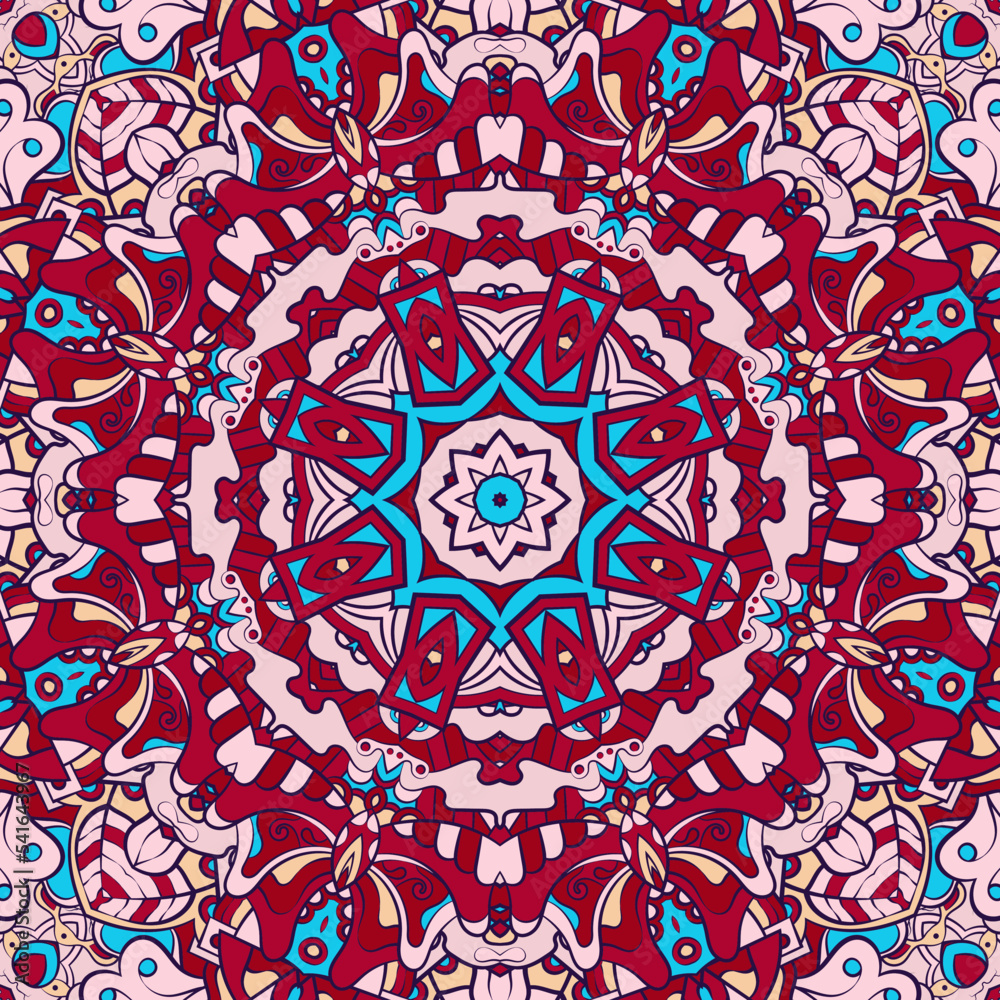 Seamless tile texture. Tracery mehndi design image. Ethnic doodle art ...