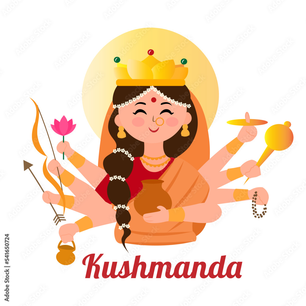 kushmanda mata navratri goddess nine forms of goddess durga indian ...