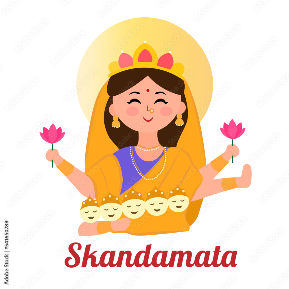 Skandamata navratri goddess nine forms of goddess durga indian festival ...