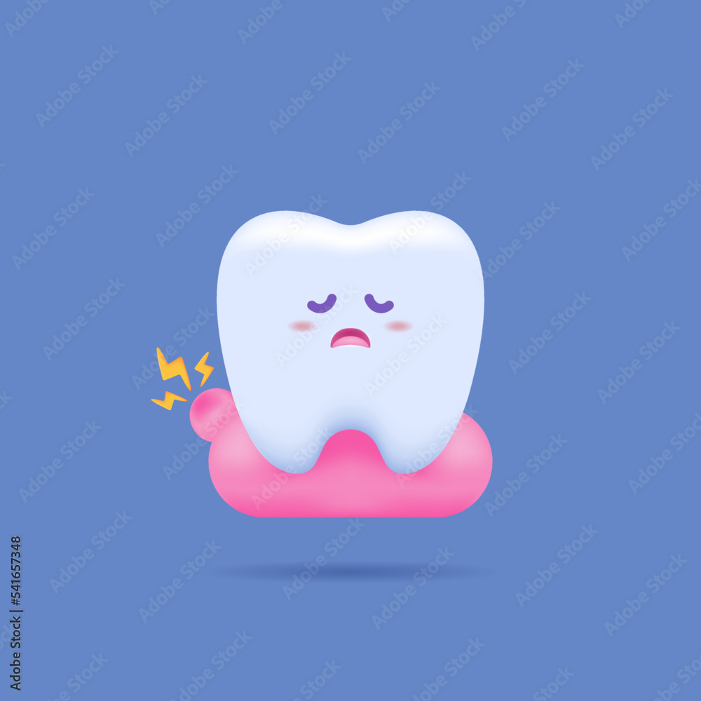 swollen or inflamed gums. gingivitis and pain. gum and dental health ...