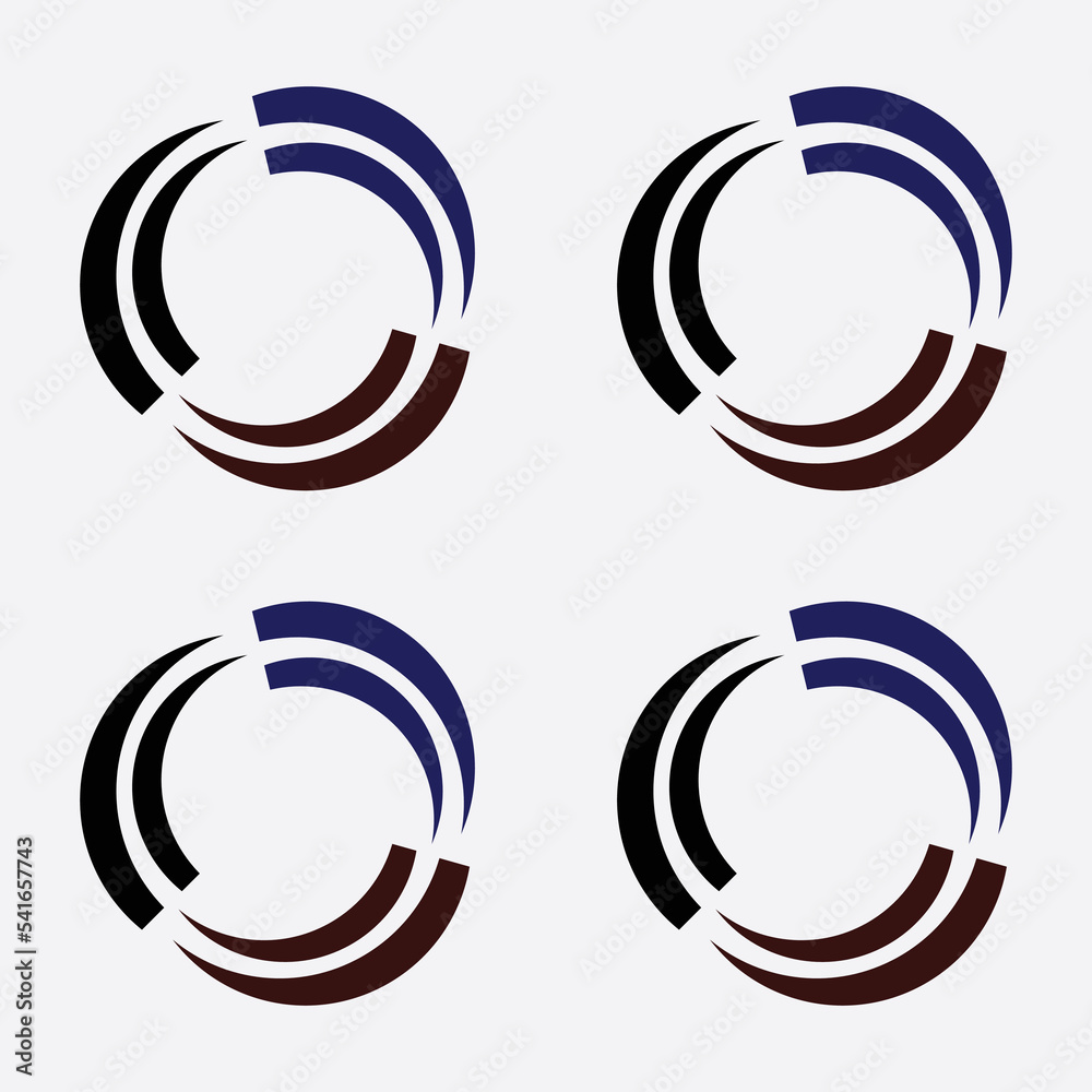 Circle vector logo template design Stock Vector | Adobe Stock