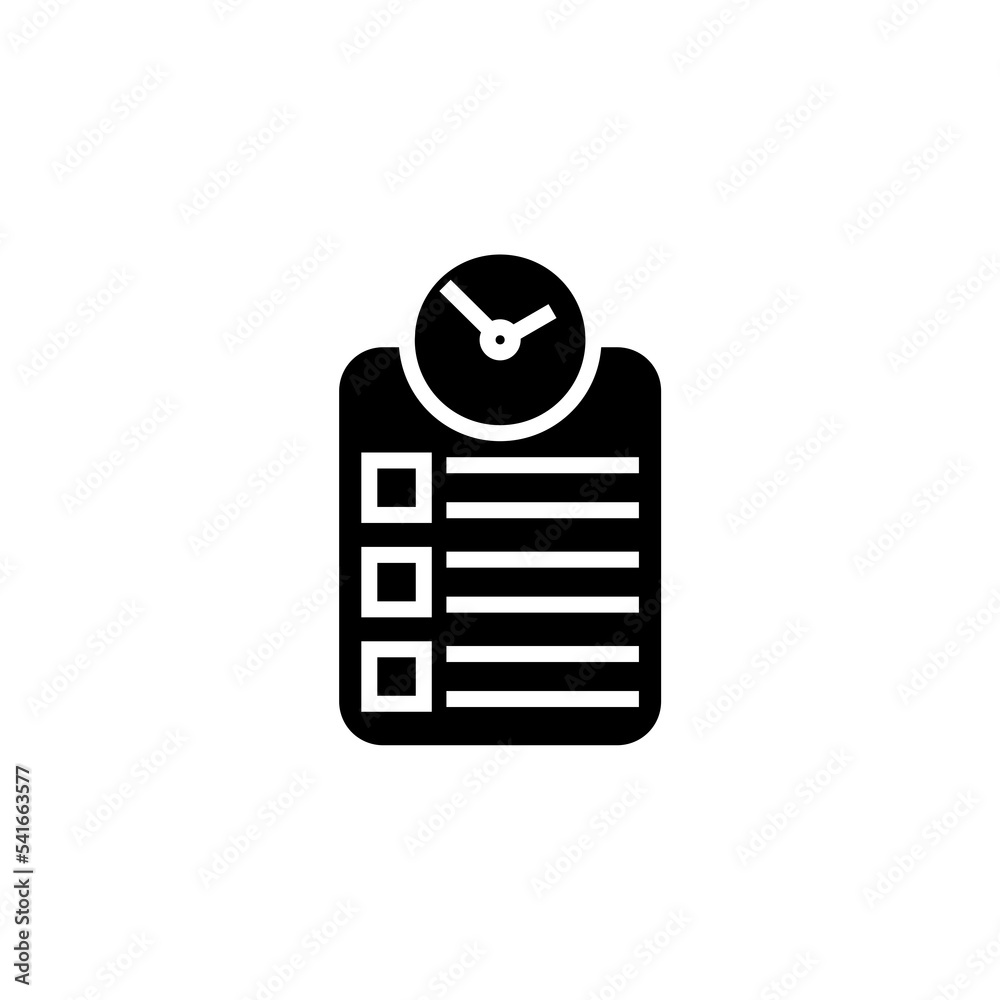 Data center icon in flat style. Clock vector illustration on isolated ...