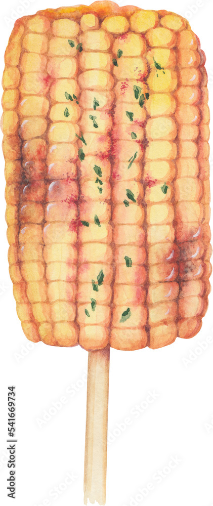 Corn On The Cob With Butter Clip Art