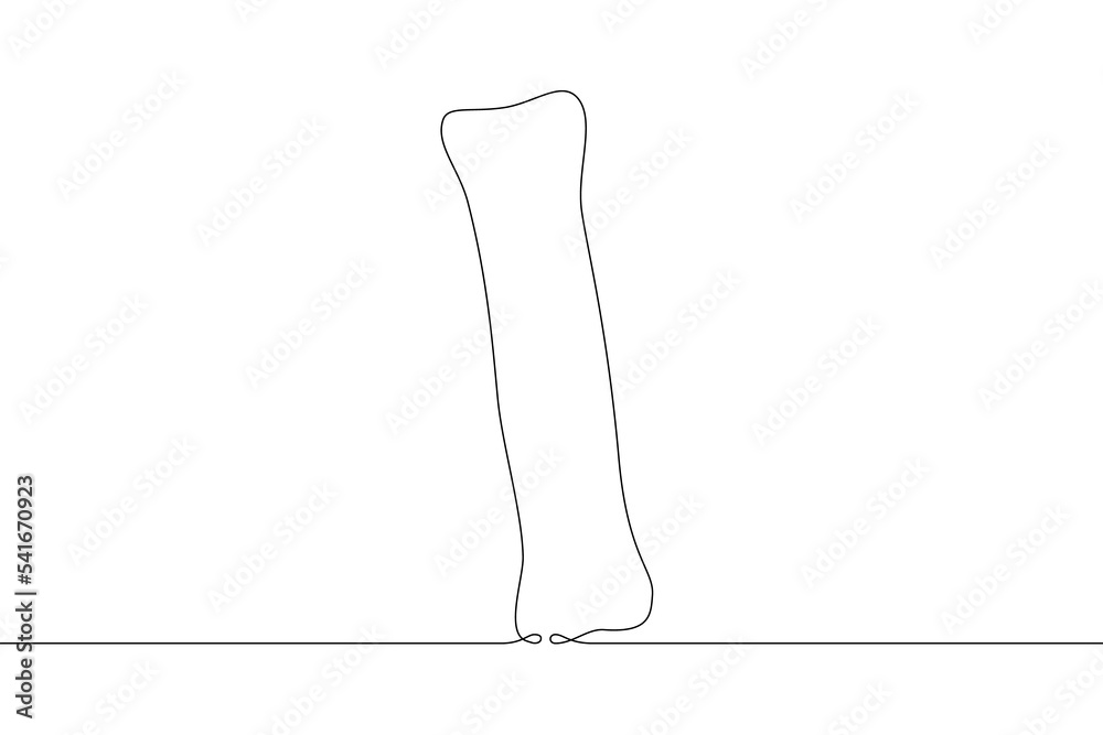 One continuous line. Letter of the alphabet. Latin alphabet. Capital ...