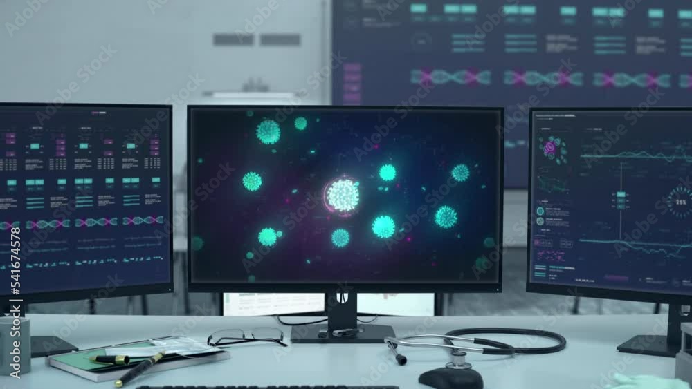 Microscopic analysis technology studies the epidemic disease cells ...