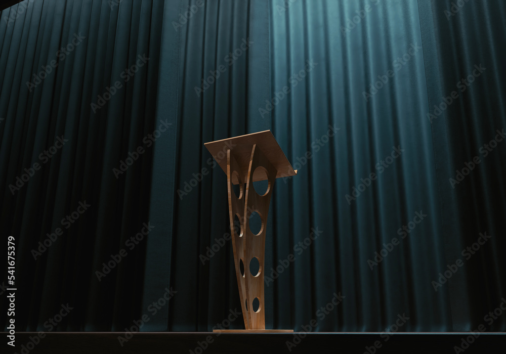Conference Speech Podium Stock Photo | Adobe Stock