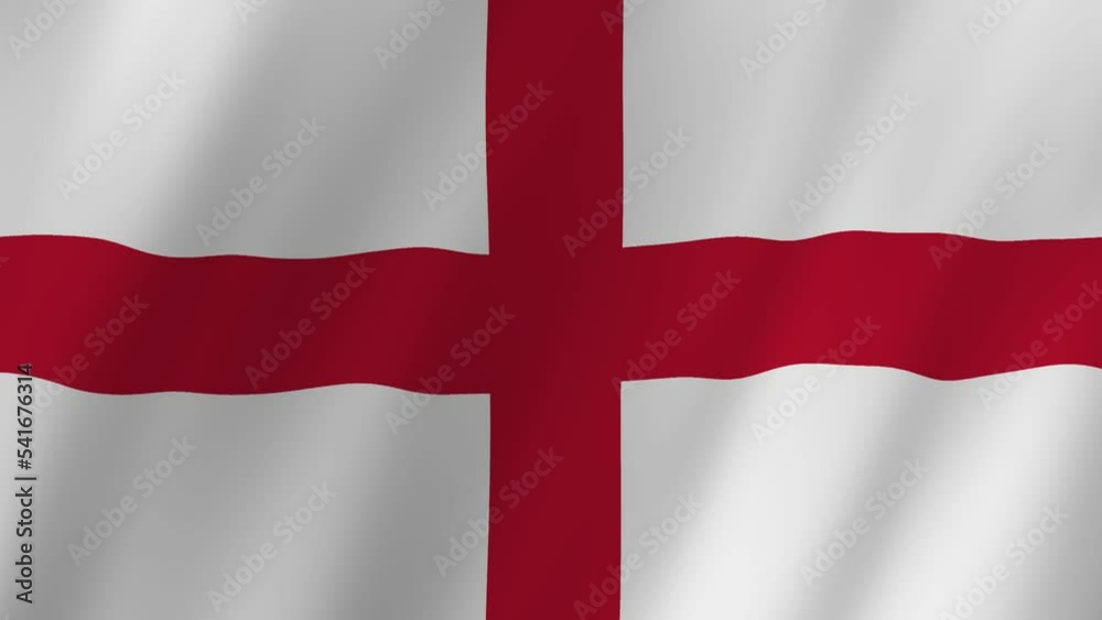England flag waving animation. seamless loop animation flag video ...