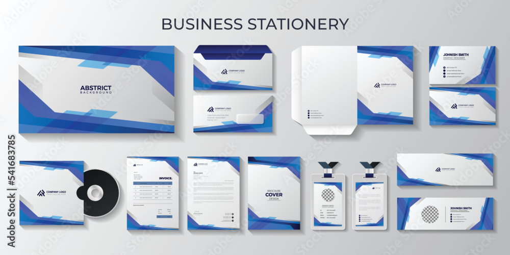 Vetor de Full business stationery and identity, branding, Presentation ...