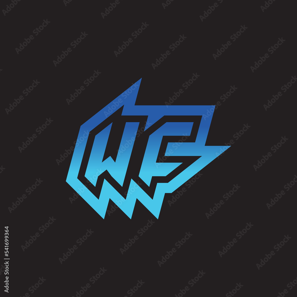 WC initial cool logo design for gaming and esport Stock Vector | Adobe ...