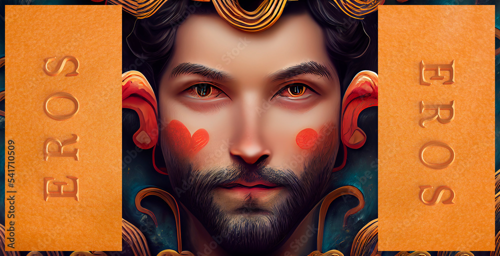 Eros God. Greek mythology. God of revered love and fertility. Son of ...