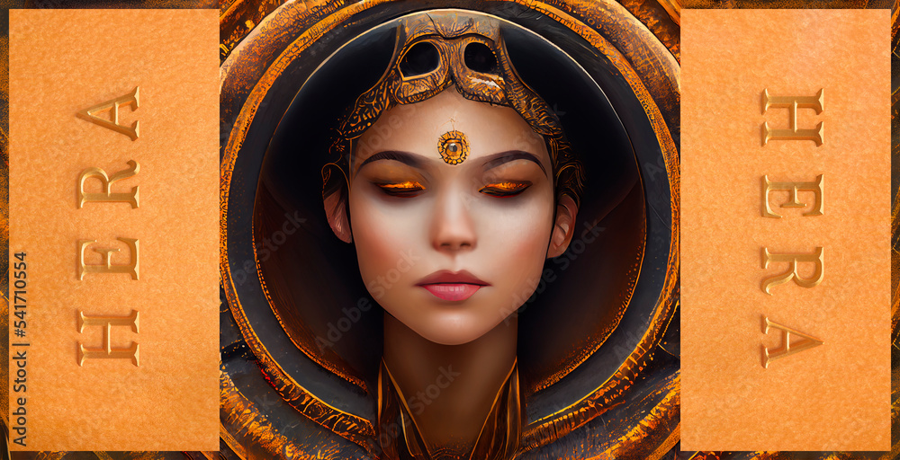 Hera Goddess. Greek mythology. She wife and sister of Zeus. Juno in ...