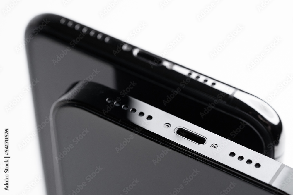 PENANG, MALAYSIA - OCT 10, 2022: Apple iPhone 14 Pro Max vs iPhone 11 ...