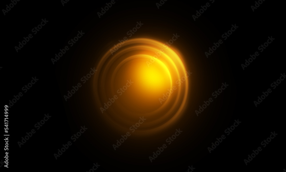 circle light effect background. Swirl glow magic line trail. Light ...