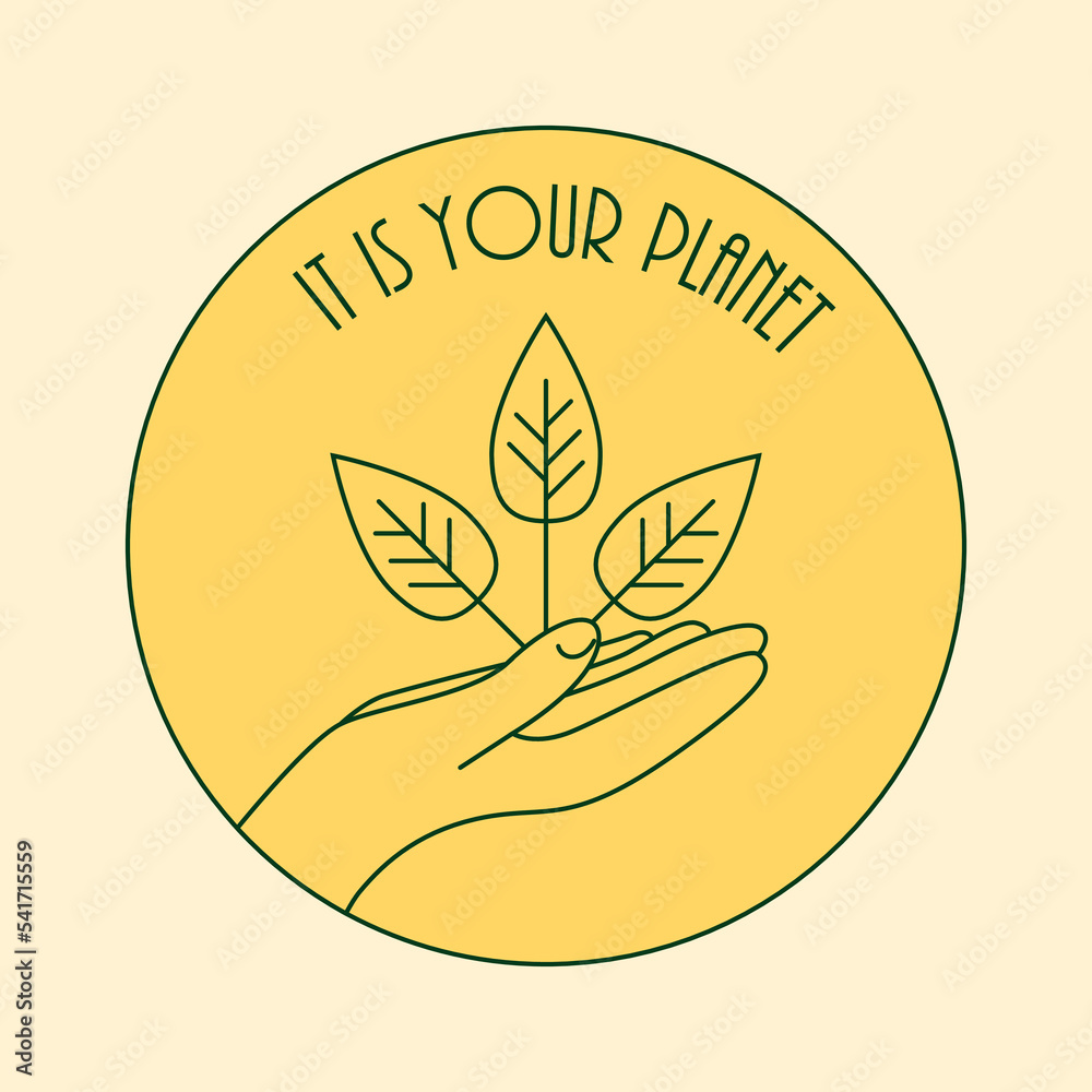 Motivational element of the poster for the preservation of the ...