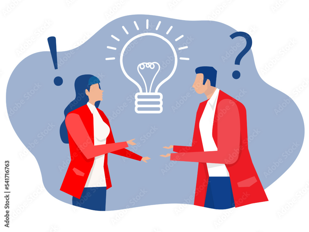 Vetor do Stock: problem solving concept, business people standing with ...