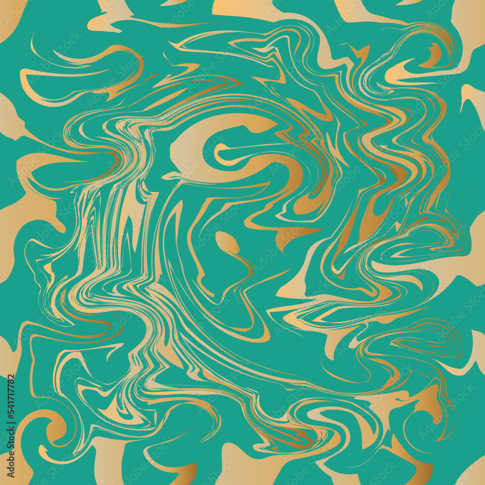 mixing colors gold on a green background pattern Stock-Vektorgrafik ...