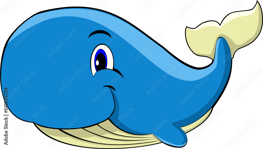 Blue Whale Cartoon
