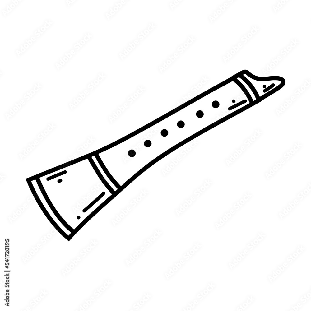 Flute Coloring Pages
