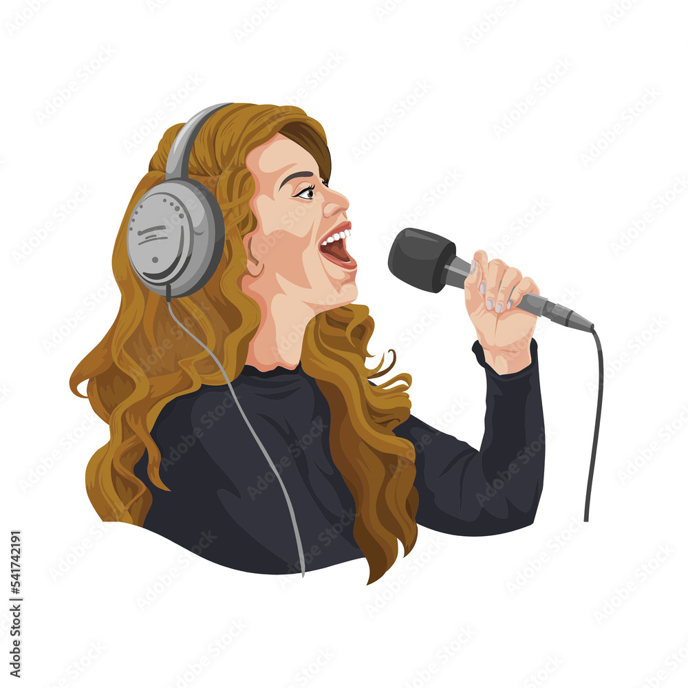 Singer PNG Format With Transparent Background Stock Illustration ...