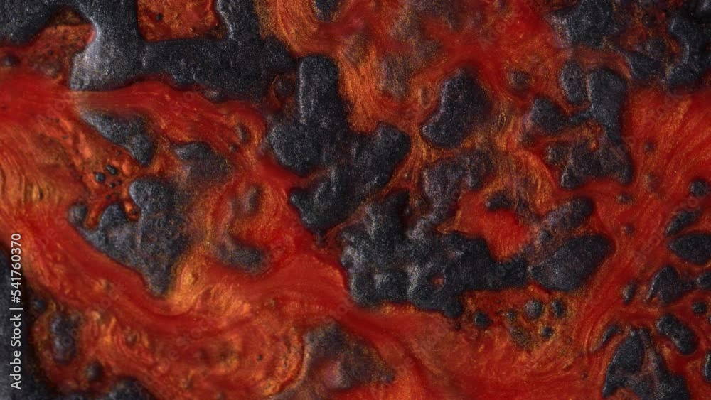 Fluid art. Abstract background with effect dramatic eruption volcano ...