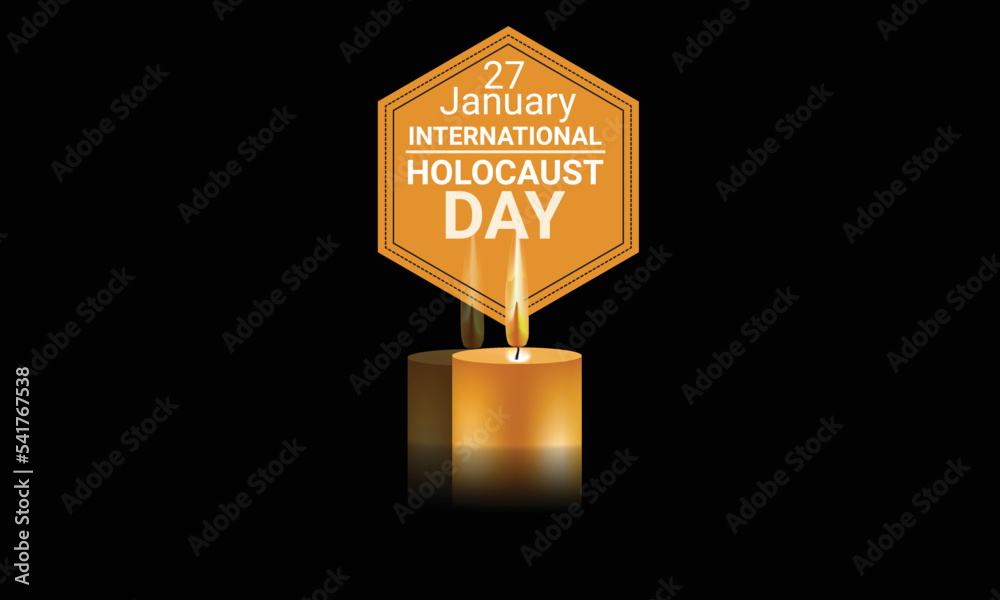 International Holocaust Remembrance Day vector, January 27. World War ...