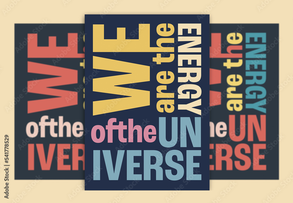 Creative Motivation Quote Poster Layout Stock Template | Adobe Stock