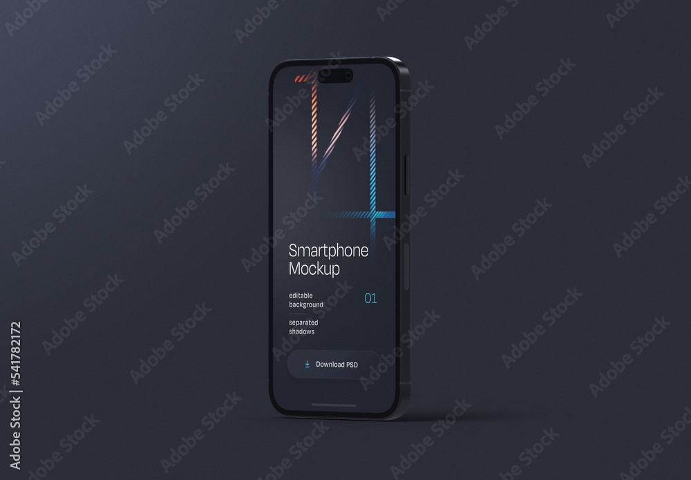 Dark Smartphone Mockup Stock Template | Adobe Stock
