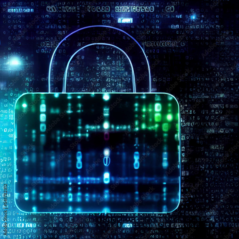 Bolt Lock Internet Security | Information Privacy Concept Art | Created ...