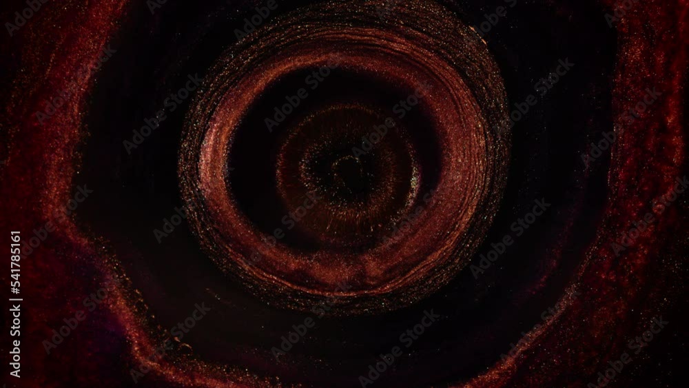 Dramatic artistic background video of movement black hole in outer ...