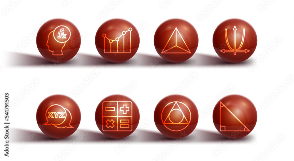 Set Line Function Mathematical Symbol Xyz Coordinate System Graph