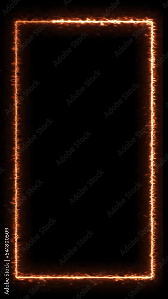 Flaming frame background Stock Video | Adobe Stock
