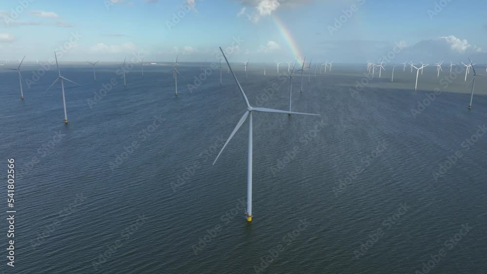Offshore windmill windfarm turbine energy electricity generation wind ...