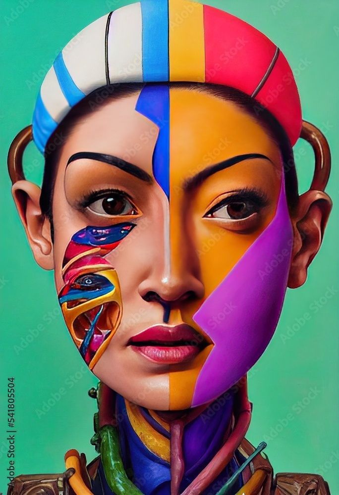 La Robot is a series of vintage floral female robots generated with ...