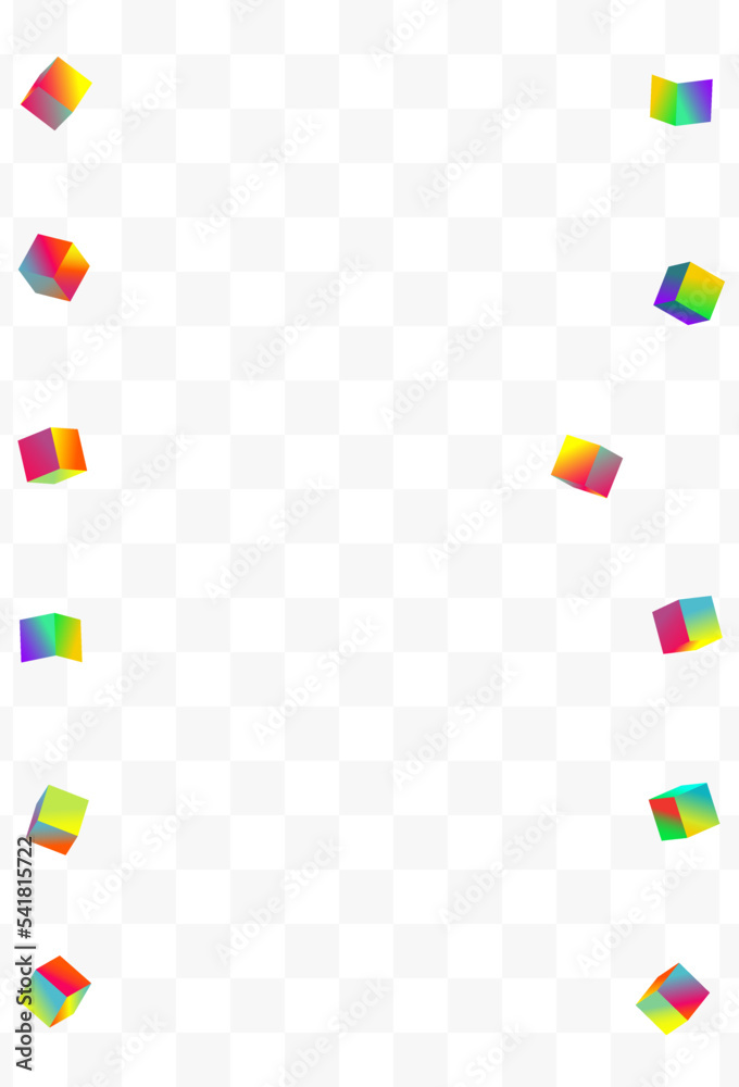 Gradient Confetti Vector Transparent Background. Stock Vector | Adobe Stock