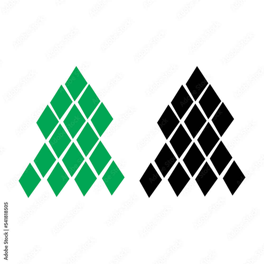 Absract geometric composition of rhombus. Vector simple design ...