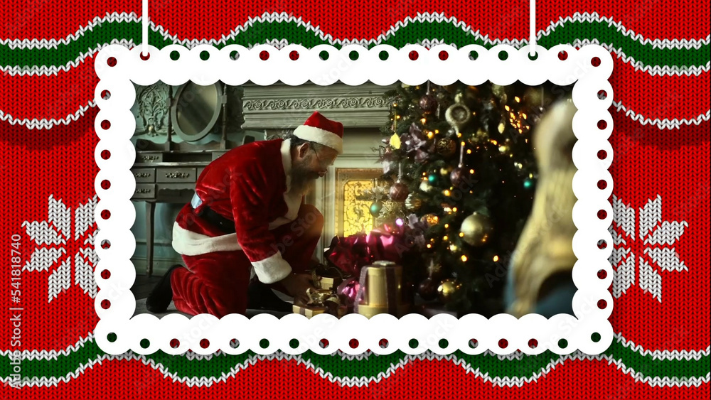 Christmas Knitted Slideshow Stock Template | Adobe Stock