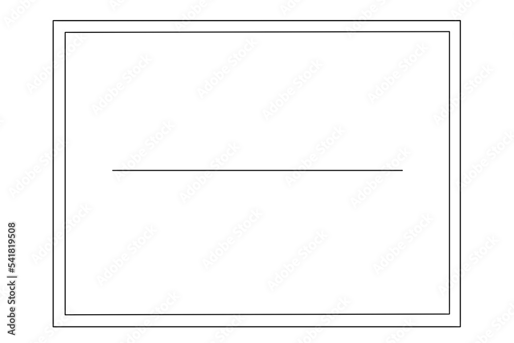 Etikett - liniert - eine Linie / Zeile - blank - weißer Rahmen ...