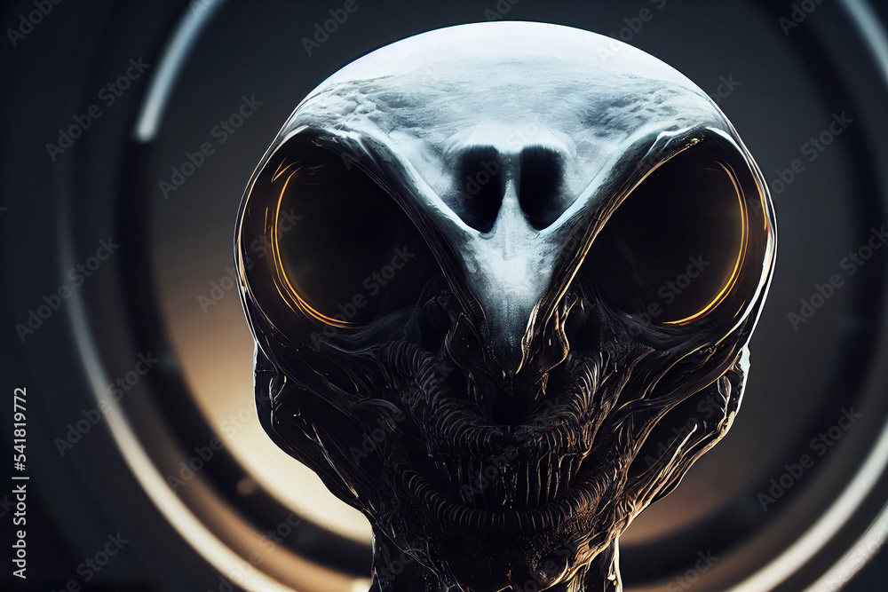 Midjourney render of alien Stock Illustration | Adobe Stock