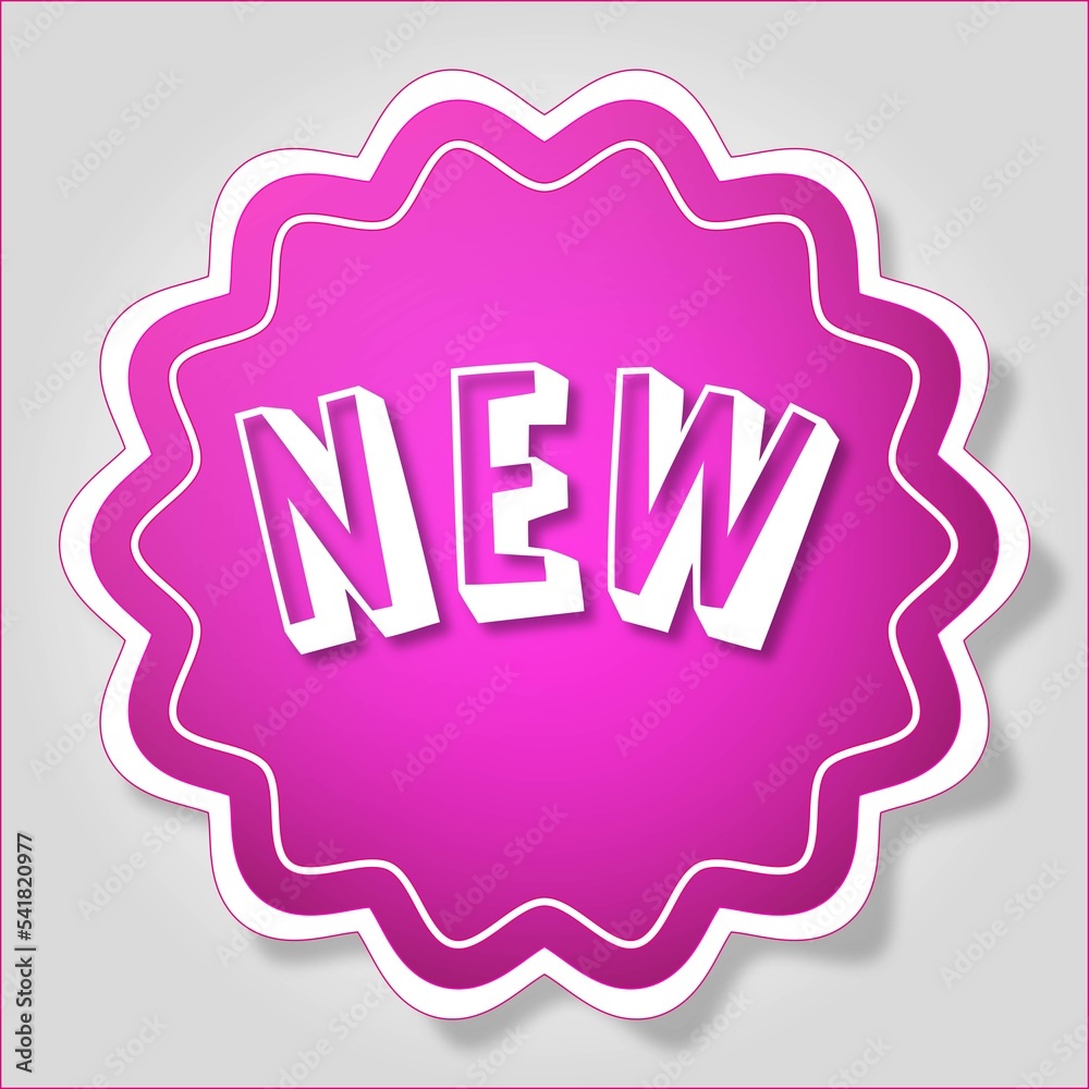 NEW label Stock-Illustration | Adobe Stock