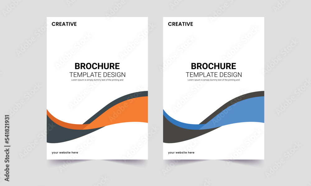 premium brochure cover template design, Brochure, Annual Report ...