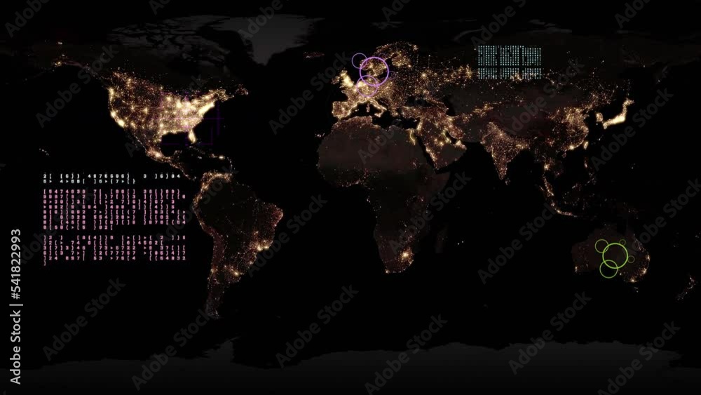 Power outage around the world. A map of the night lights going dark ...