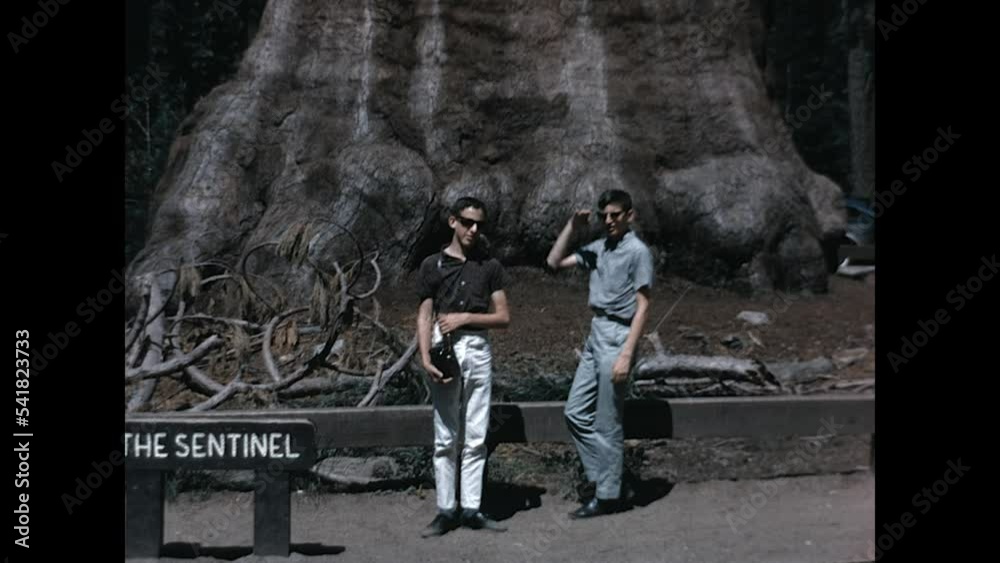 Posing in Front of the Sentinel 1965 - A family poses in front of the ...