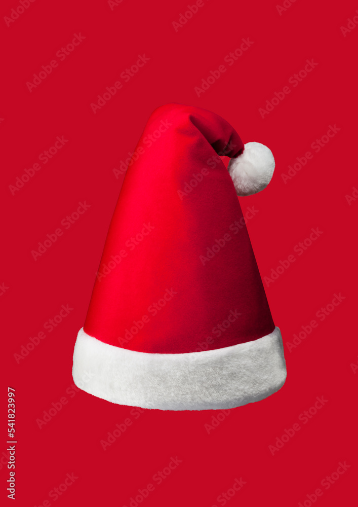 Santa Claus Christmas Hat Stock Photo | Adobe Stock