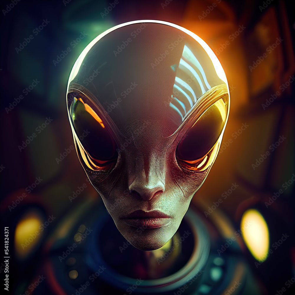 An alien creature from an extraterrestrial civilization ...